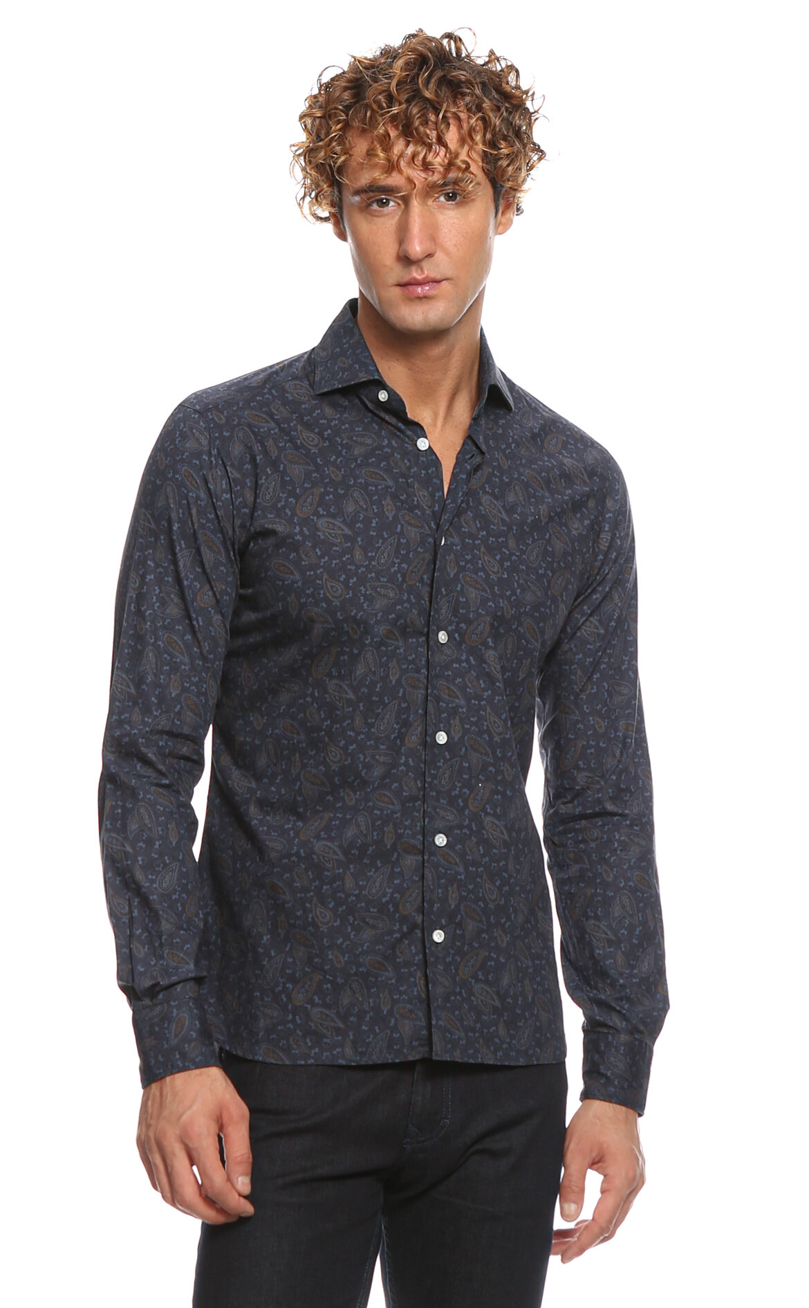 Barba Napoli-Barba Napoli Lacivert Gömlek
