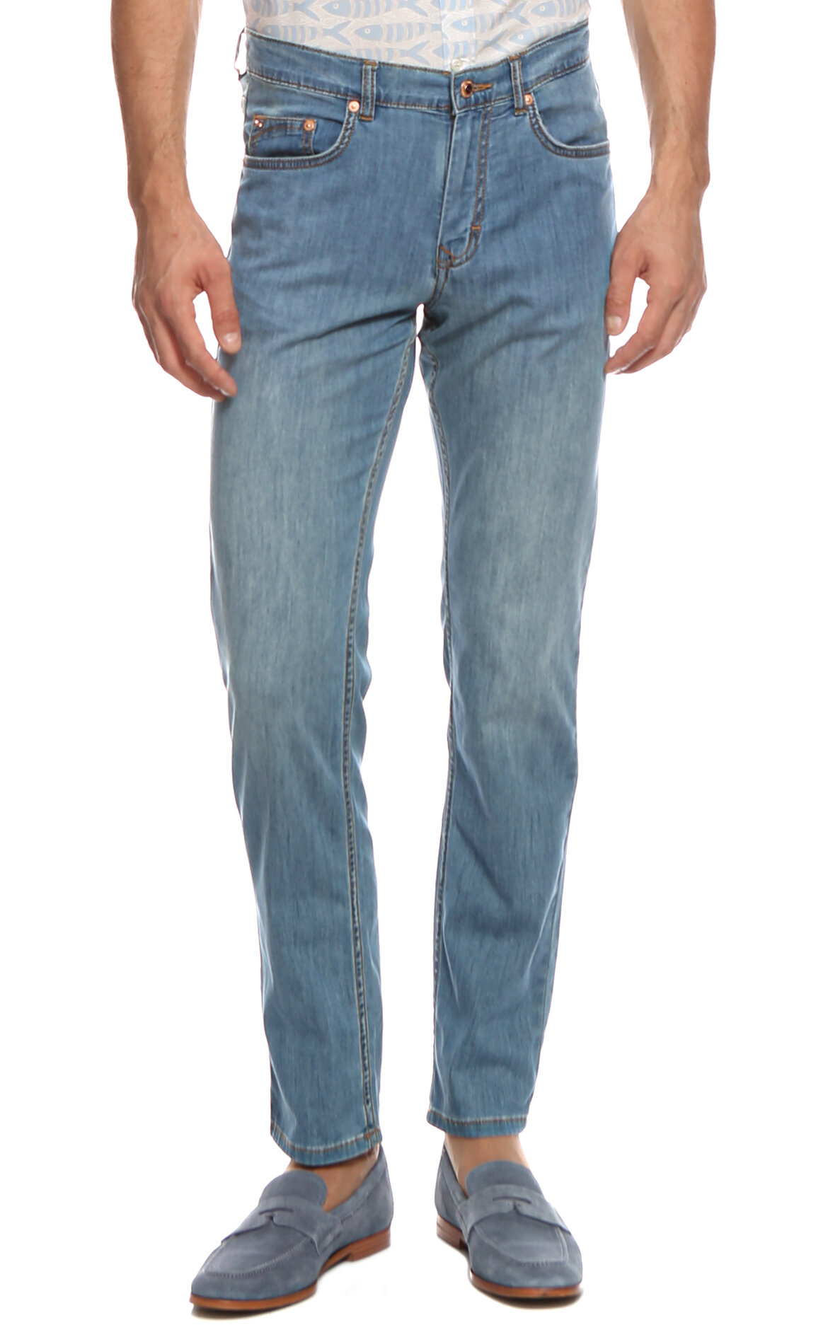 Harmont & Blaine-Harmont Blaine Denim Pantolon Harmont & Blaine-Harmont Blaine Denim Pantolon