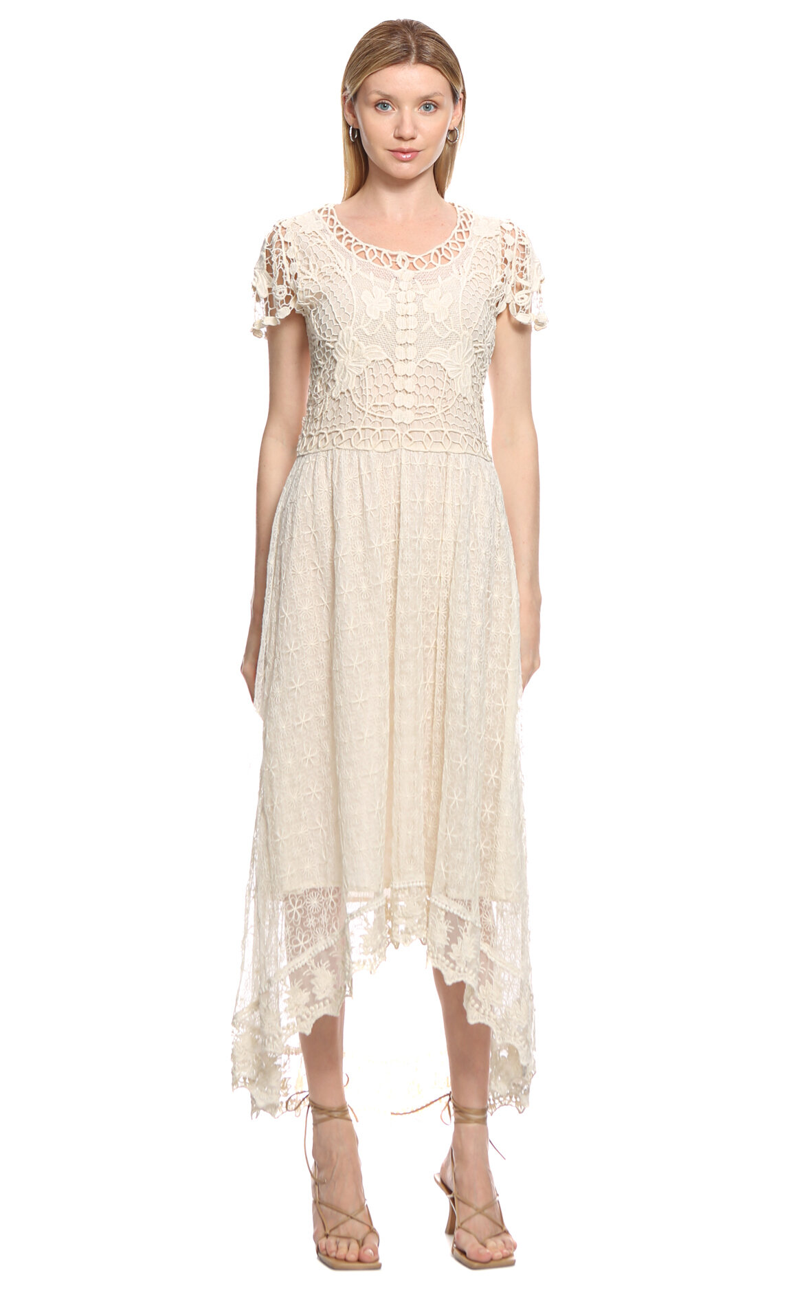 Derhy Rene-Derhy Ekru Elbise