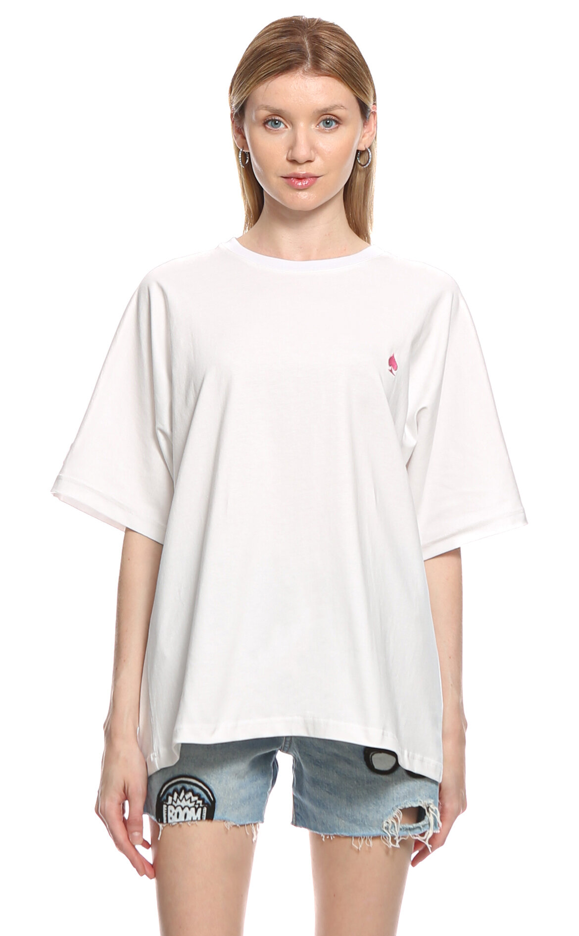 K Koncept-K Koncept Beyaz T-Shirt