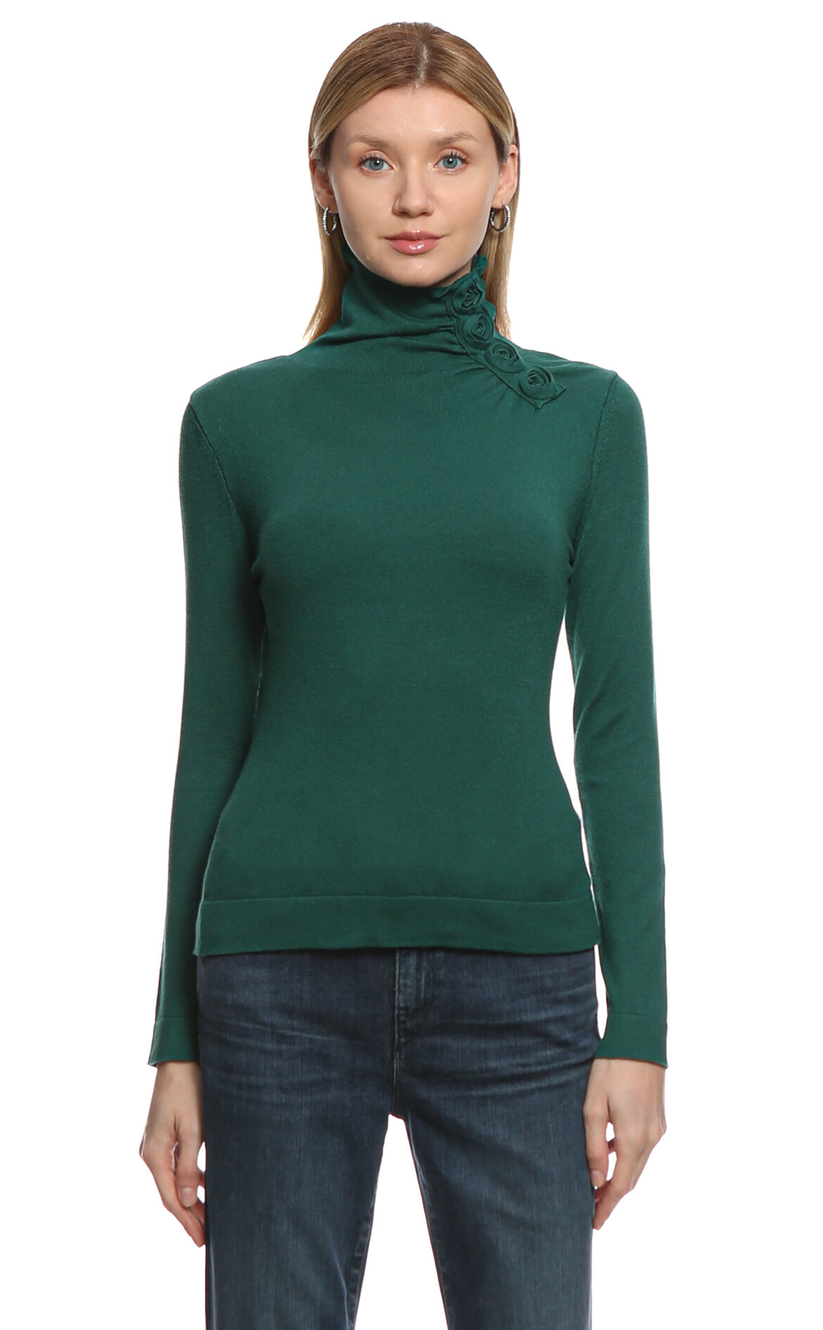 Join Us-Join Us Yeşil Kazak