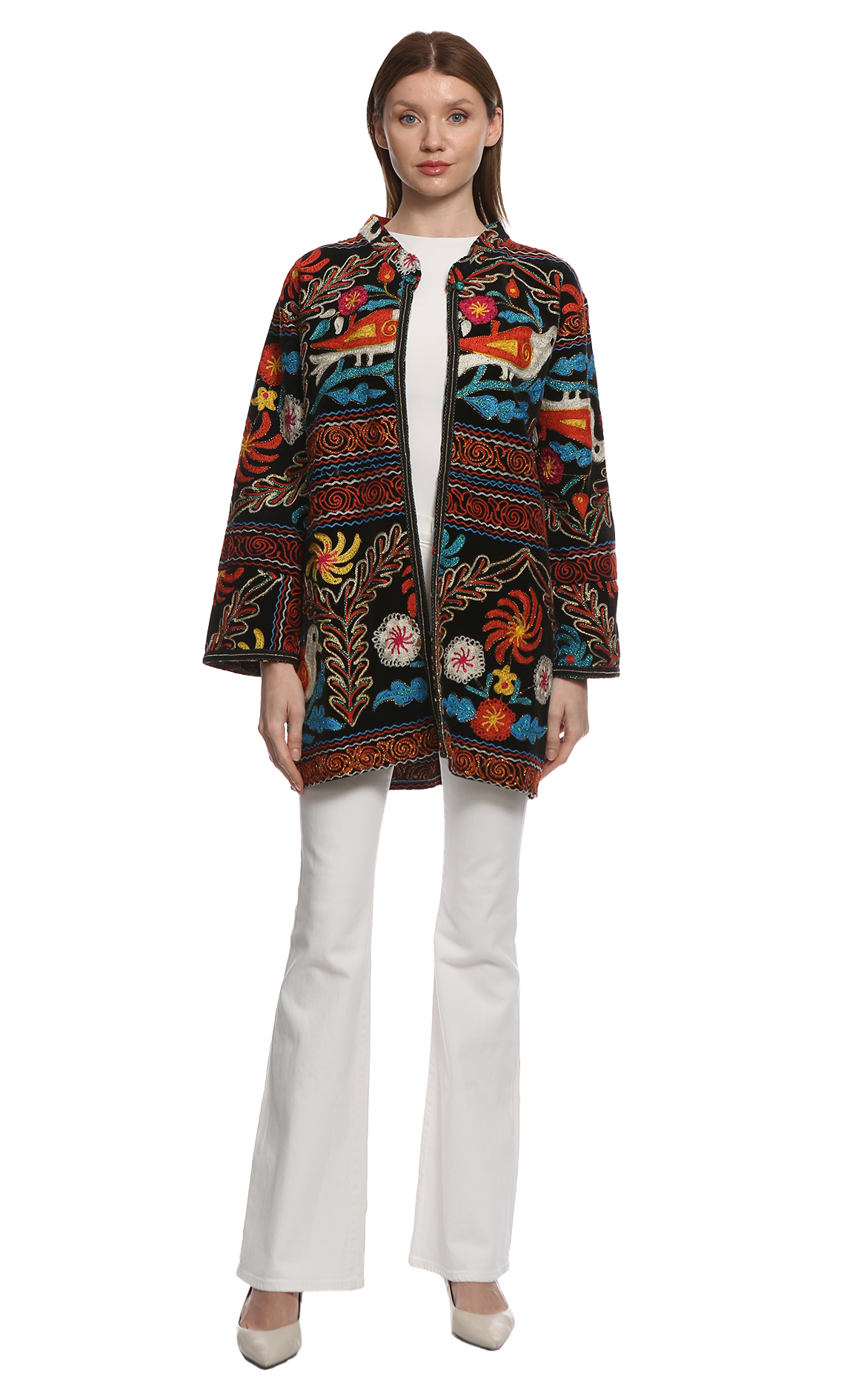 Haral Design Kadın Renkli Kaftan HRLKAF2023000342REN-RENKLI