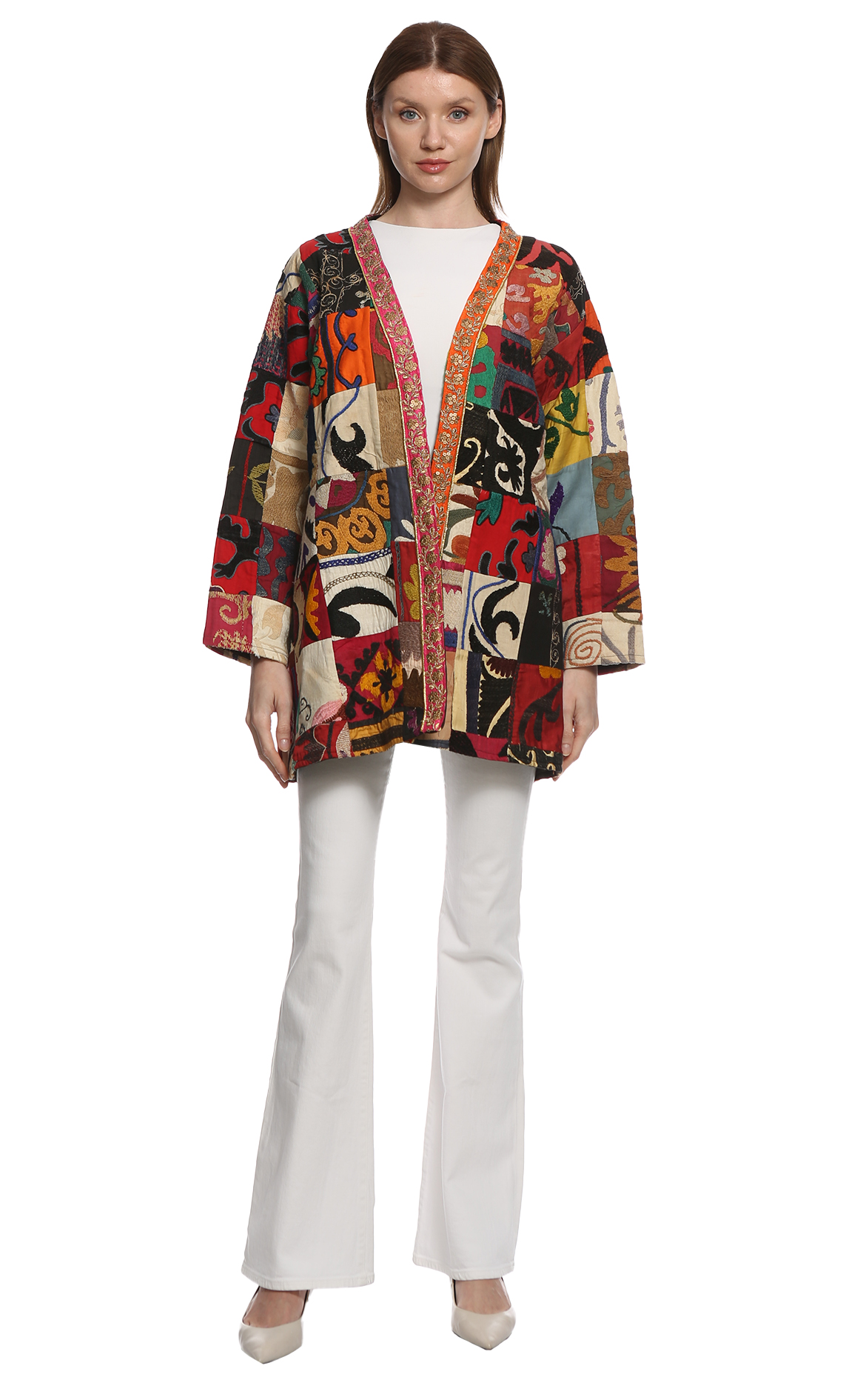 Haral Design Kadın Renkli Kaftan HRLKAF2023000383REN-RENKLI