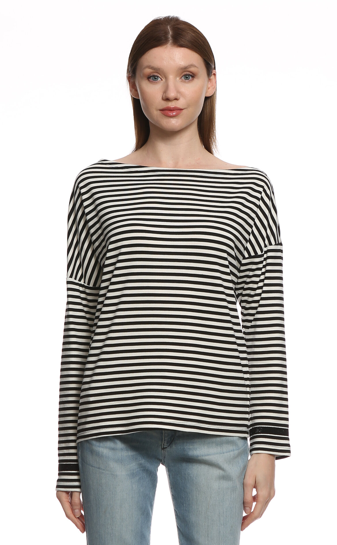 What İf-What If Renkli Triko Bluz