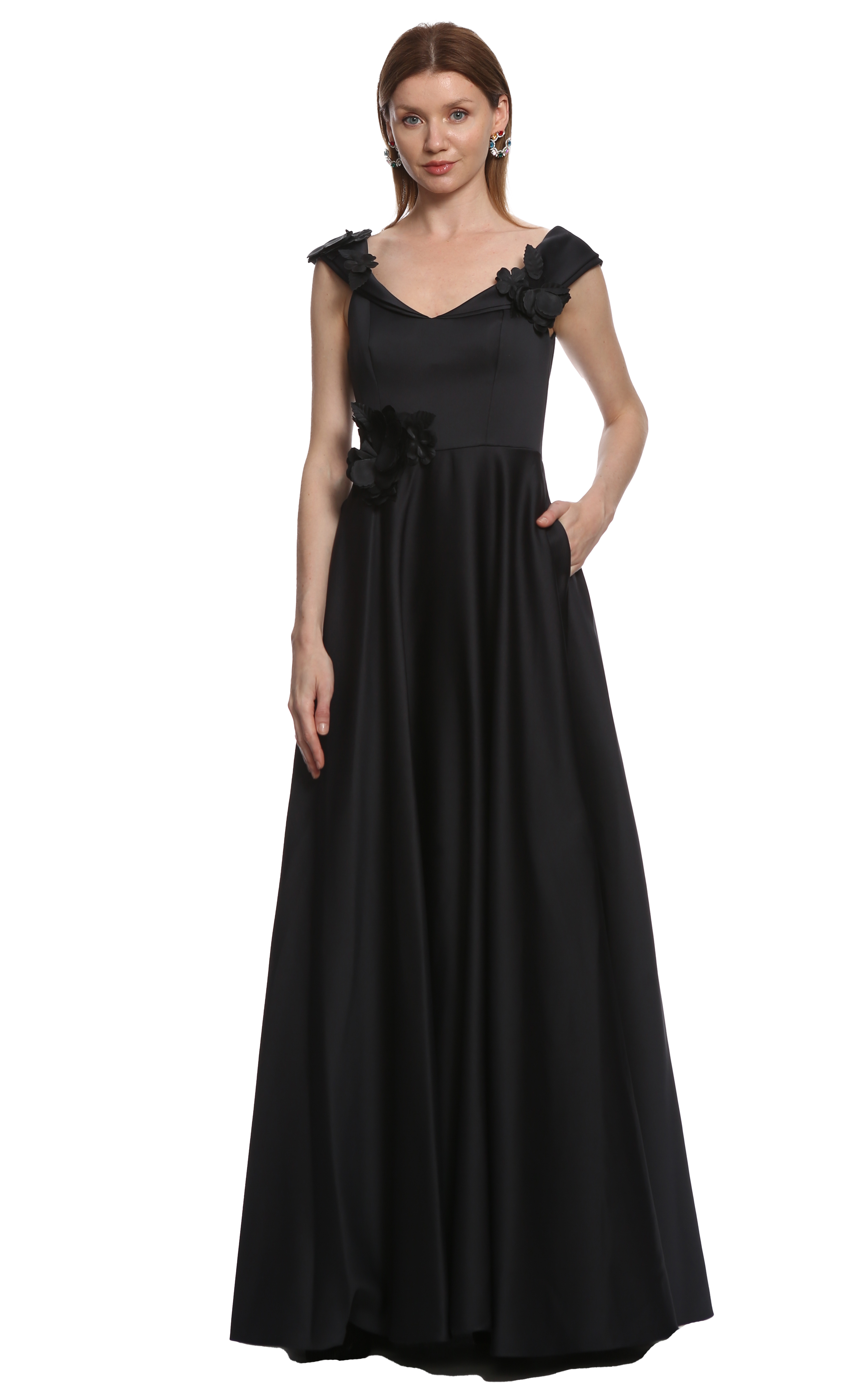 Marchesa Notte-Marchesa Note Lacivert Gece Elbise