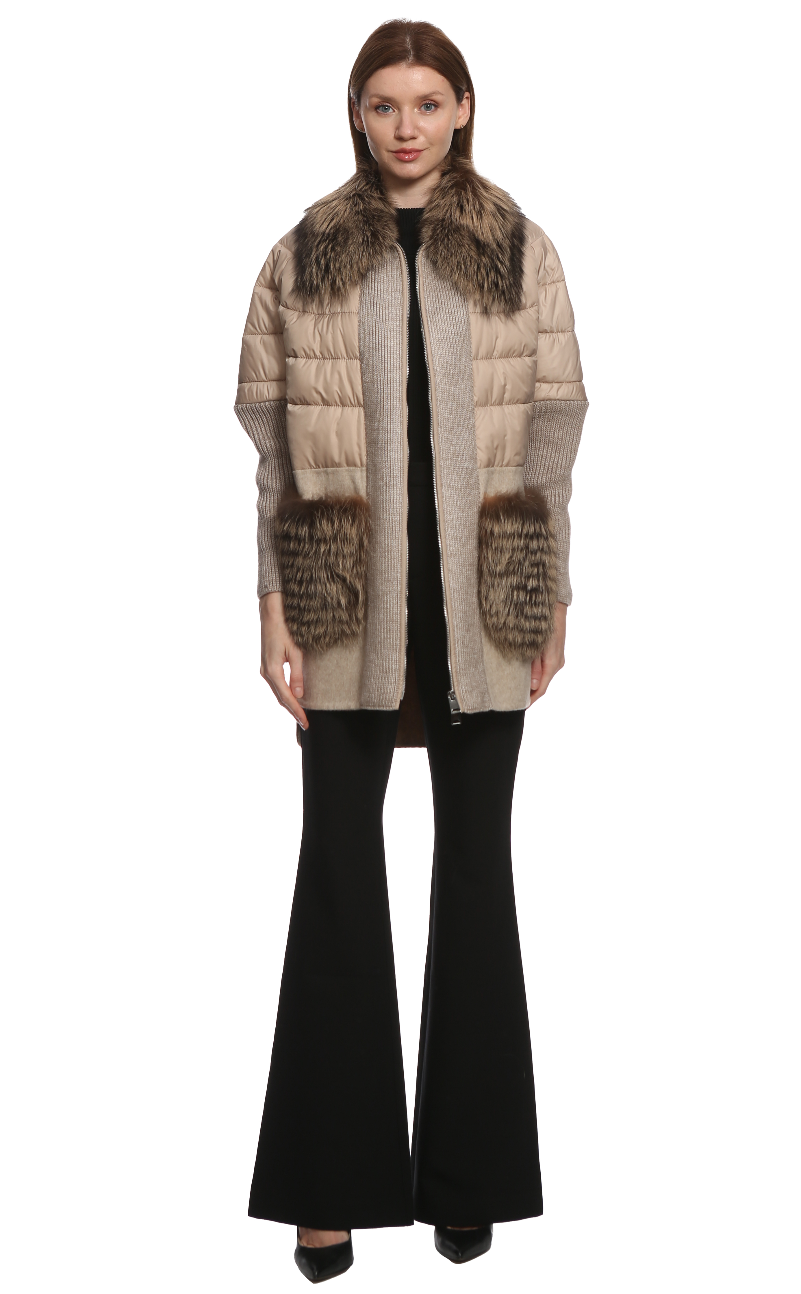 Fur's Atelier-Fur's Atelıer Renkli Kaban