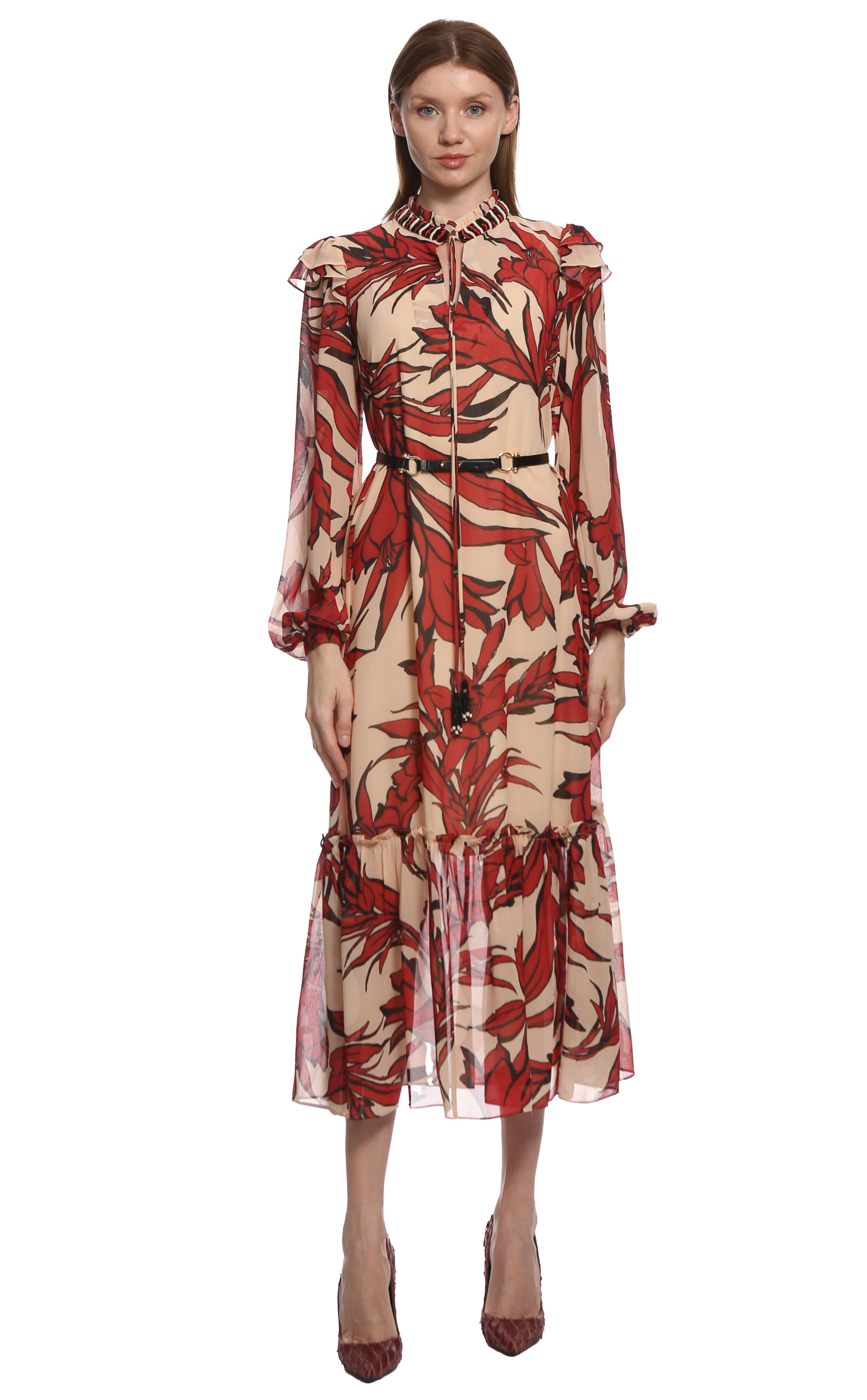 Exquise-Exquise Renkli Elbise