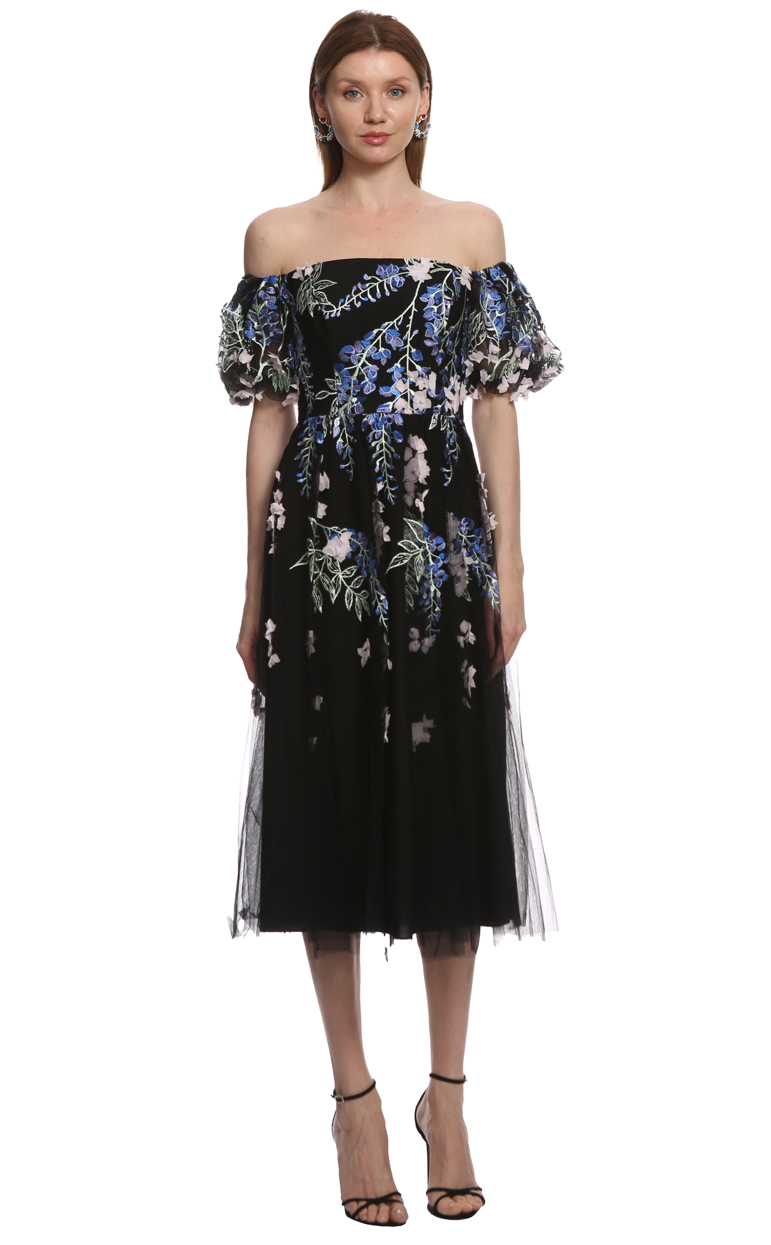 Marchesa Notte-Marchesa Note Siyah  Elbise