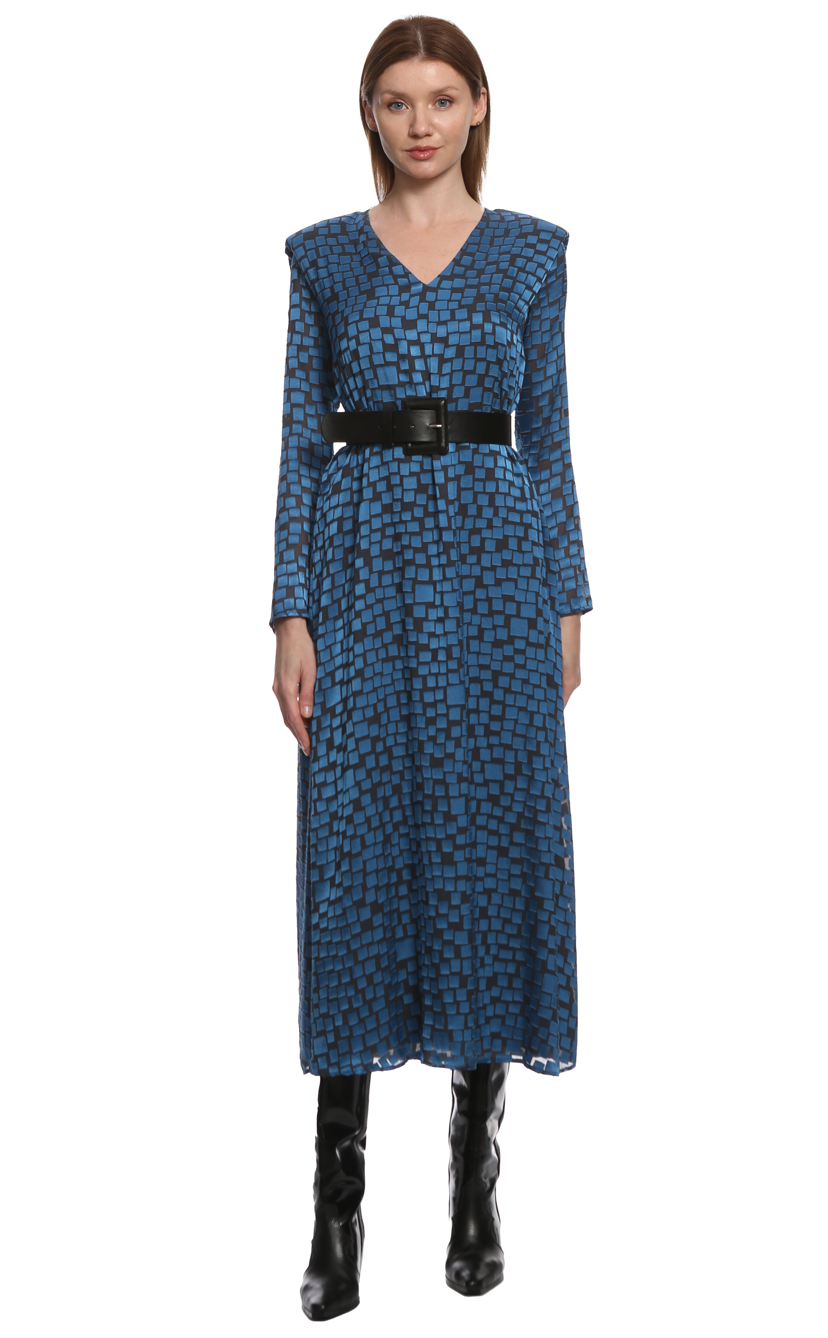 Exquise-Exquise Renkli Elbise