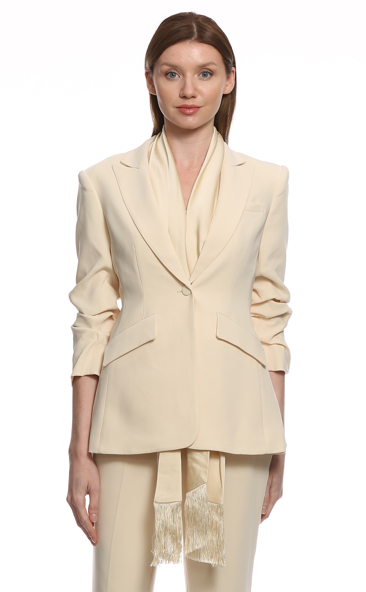 Cinq a Sept-Cınq A Sept Krem Rengi Blazer Ceket