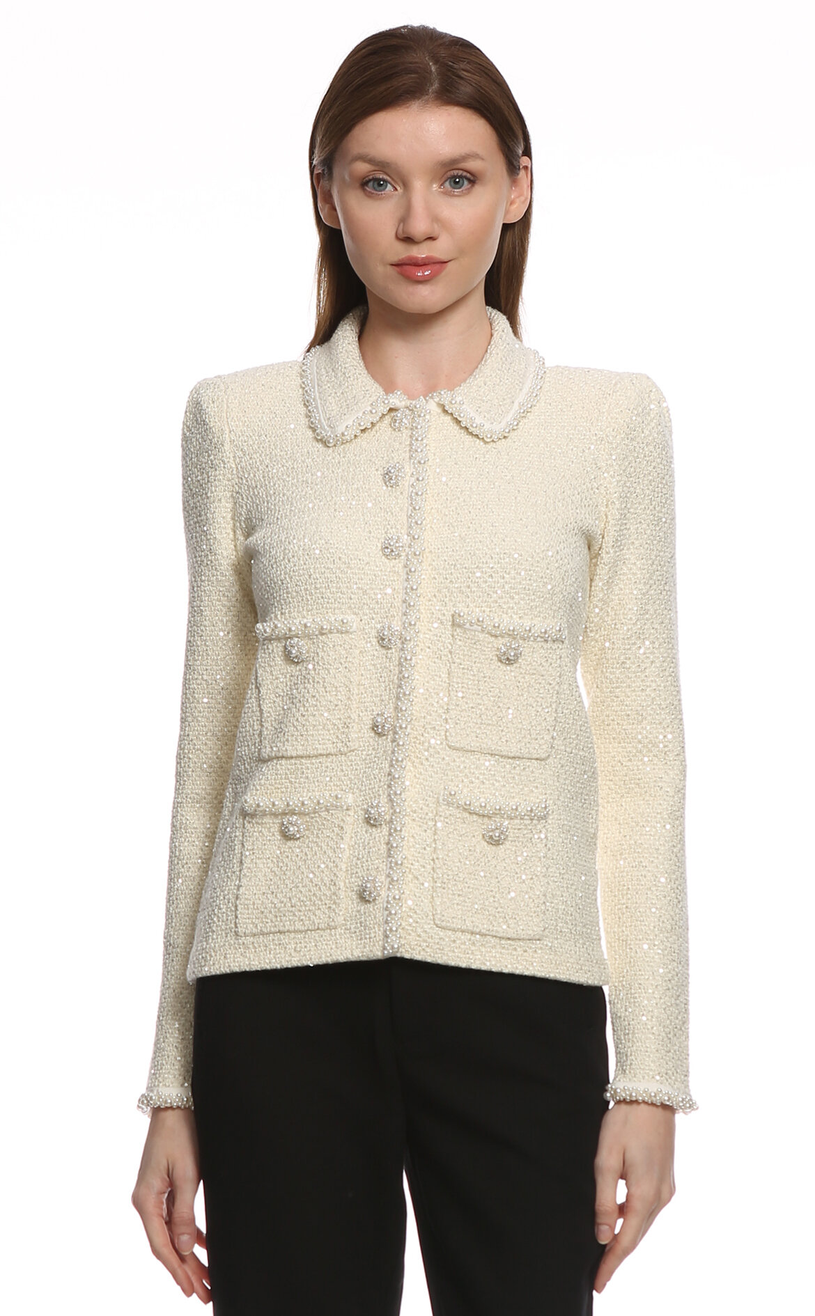 Self Portrait-Self Portraıt Krem Rengi Hırka