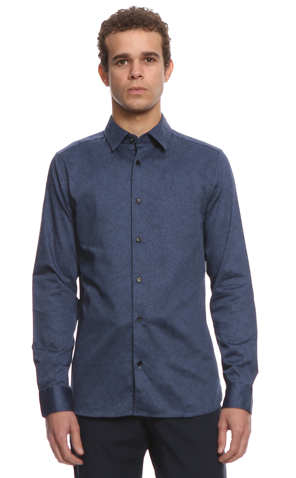 Ted Baker-Ted Baker Lacivert Gömlek