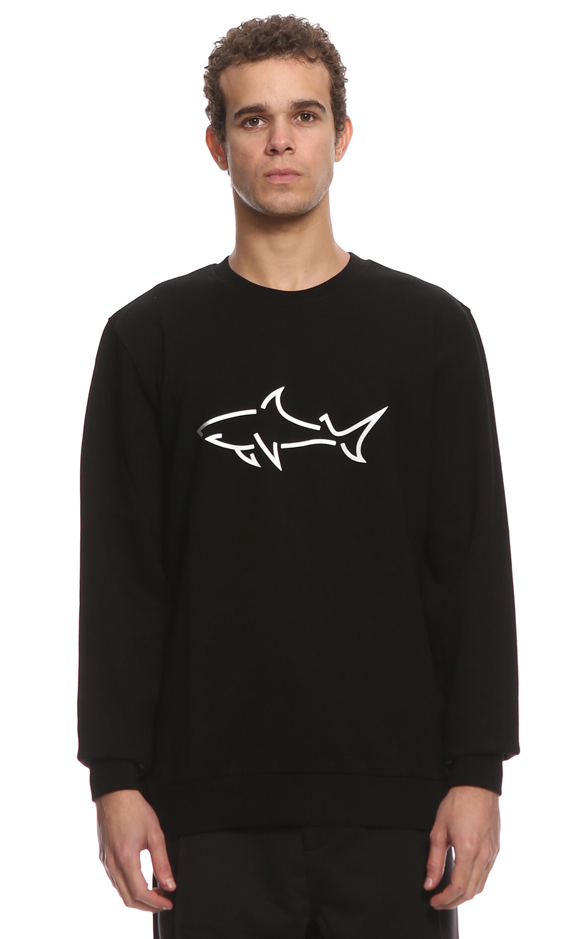John Frank-Jhon Frank Siyah Sweatshirt