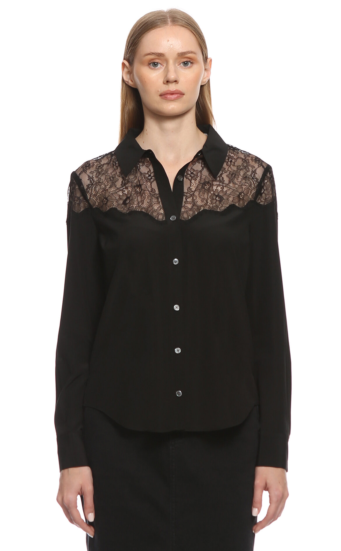 Veronica Beard-Veronica Beard Siyah Gömlek