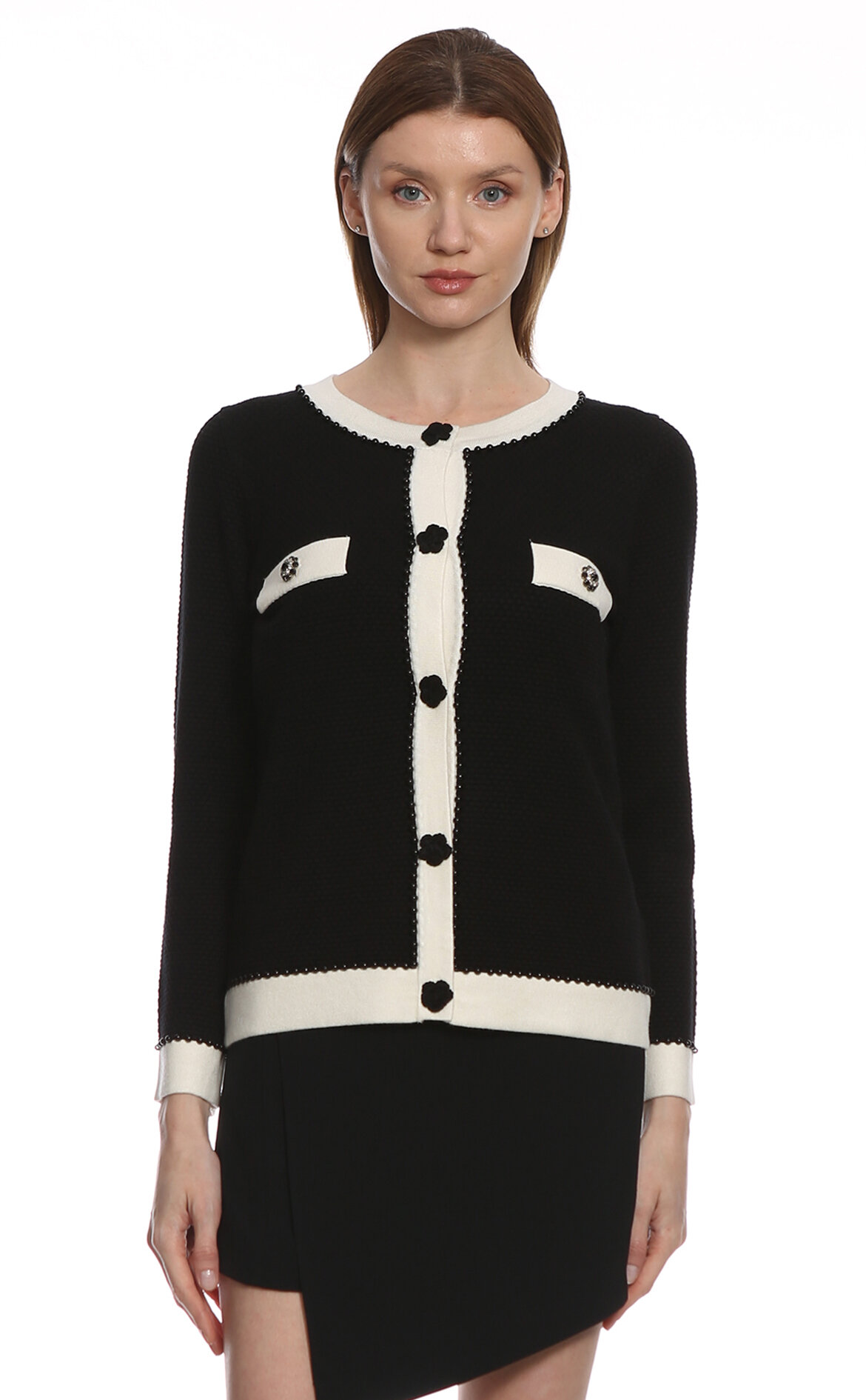 Leo & Ugo-Leo&Ugo Siyah/Beyaz Hırka