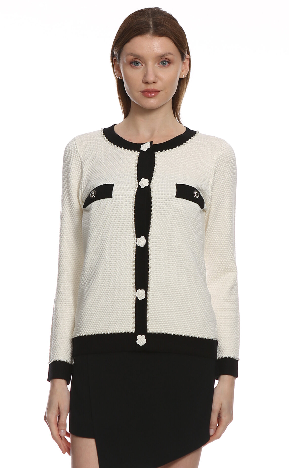 Leo & Ugo-Leo&Ugo Siyah/Beyaz Hırka