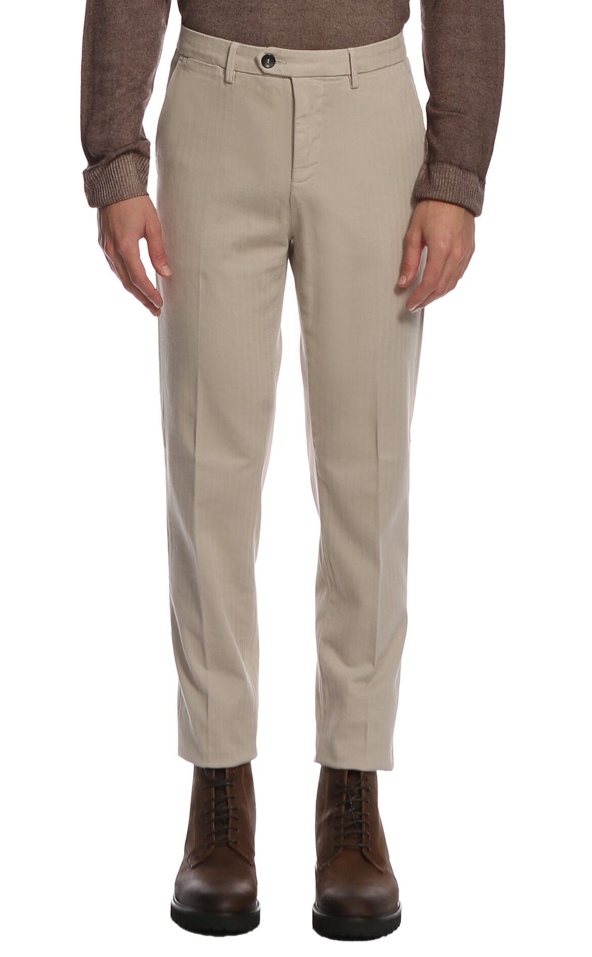 Seventy-Seventy Bej Pantolon