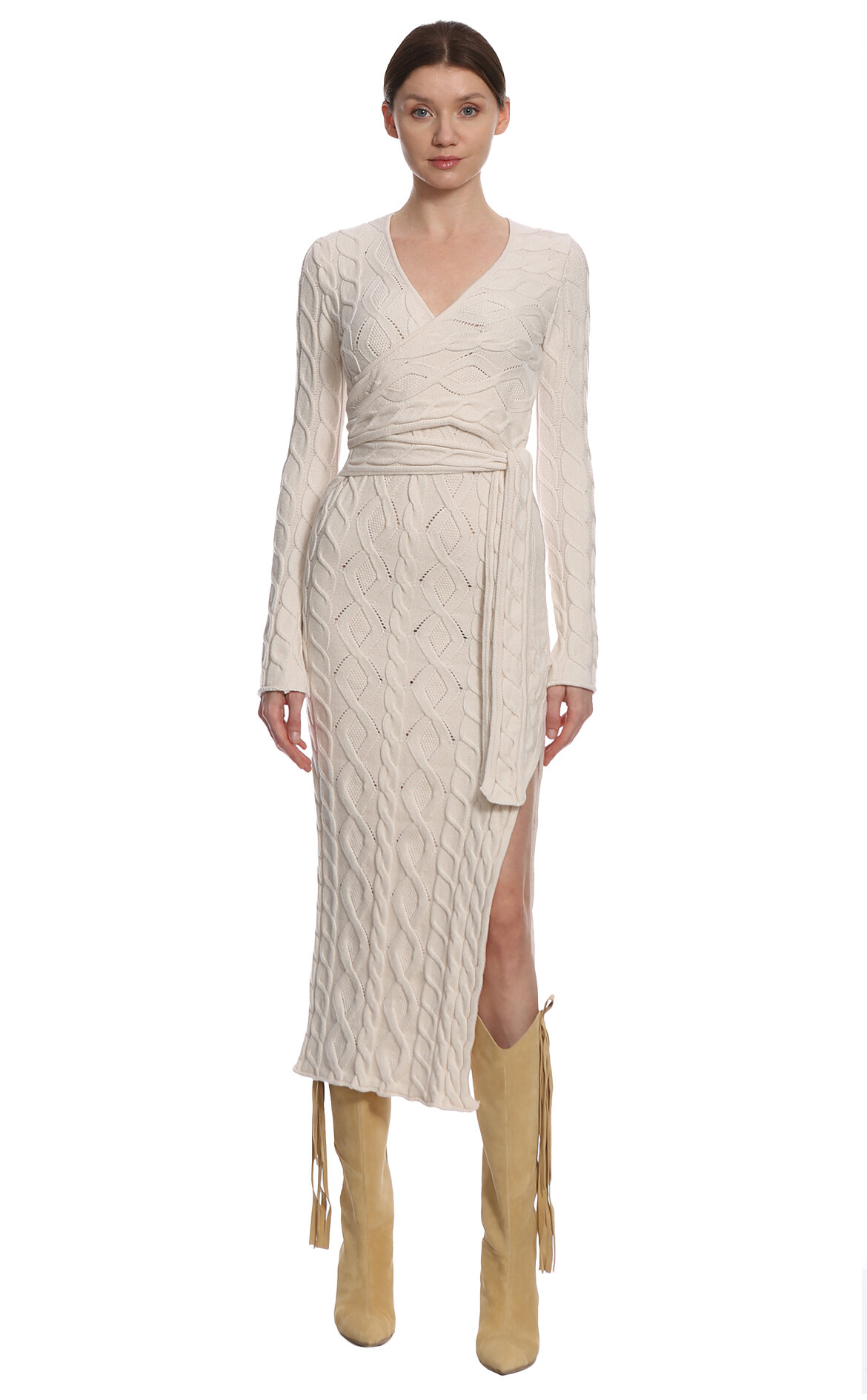 Akep-Akep Beyaz Elbise