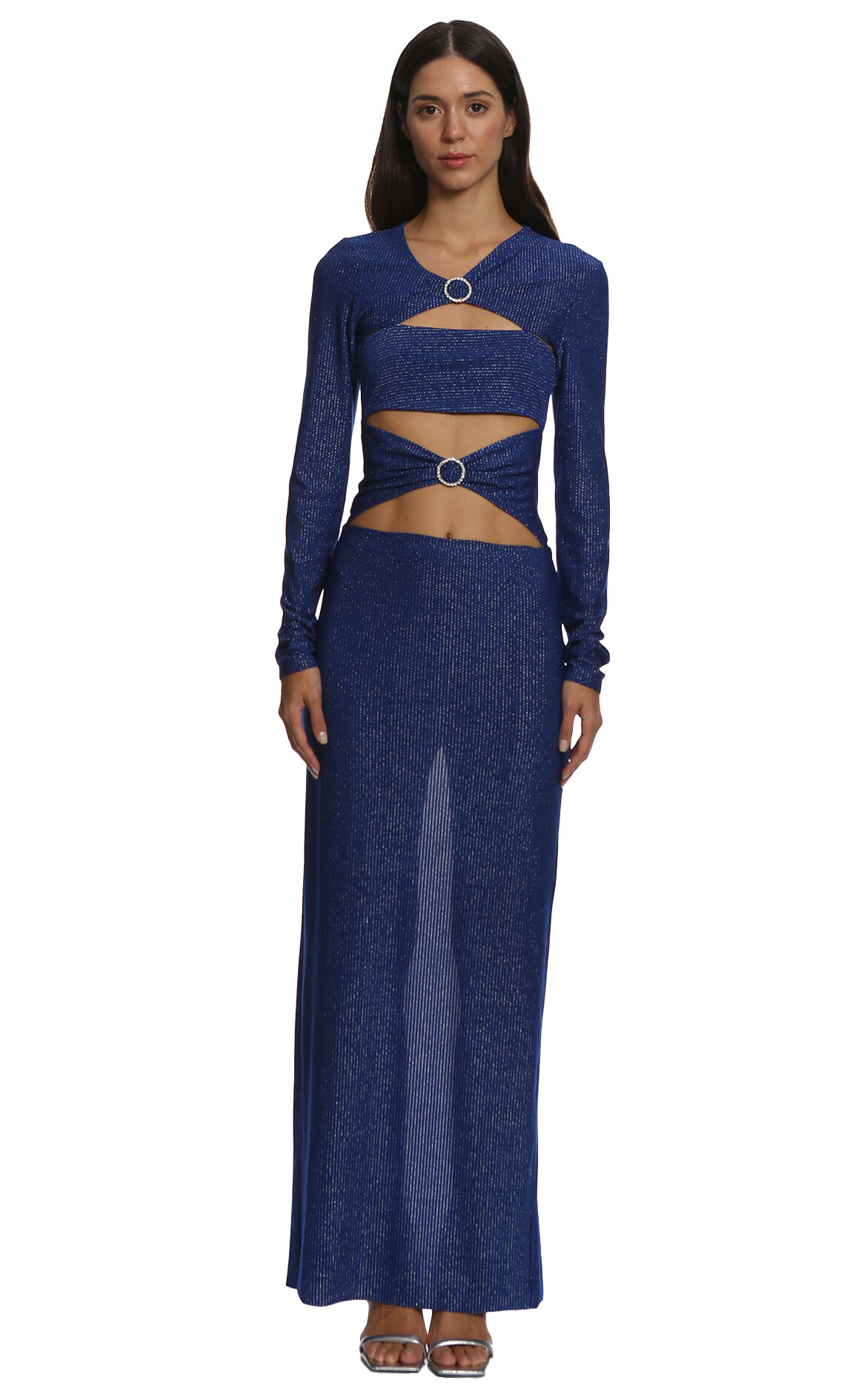 The Of Nite-The Of Nite Saks Mavisi Elbise