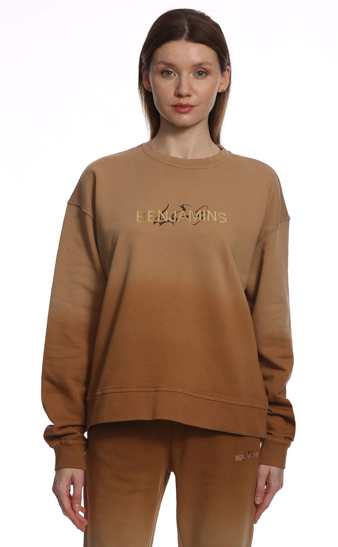 Les Benjamins-Les Benjamins Kahvrengi Sweatshirt