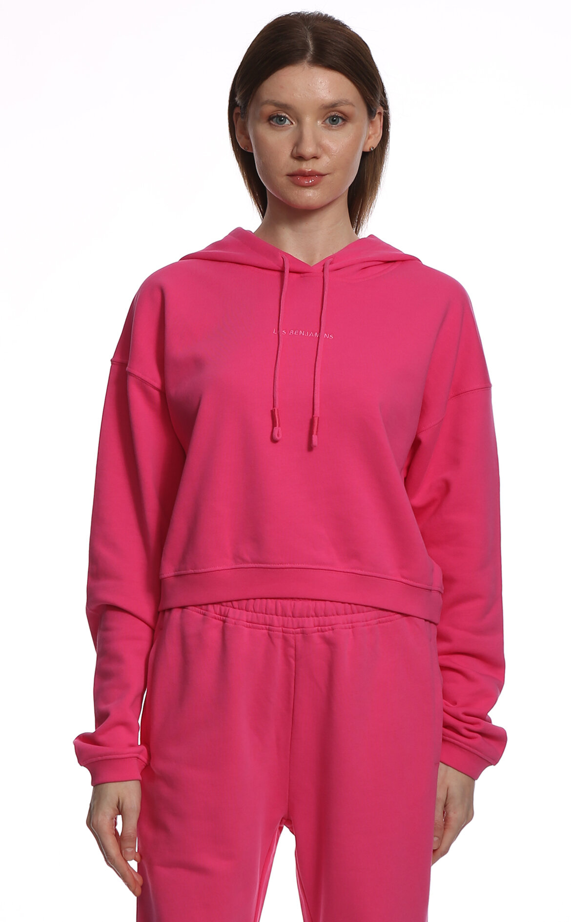 Les Benjamins-Les Benjamins Pembe Hoodie