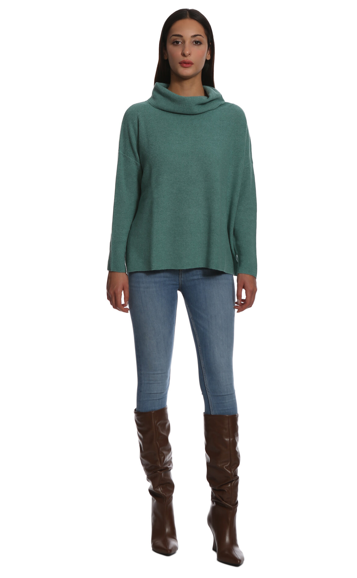 Penny Black-Penny Black Su Yeşili Kazak