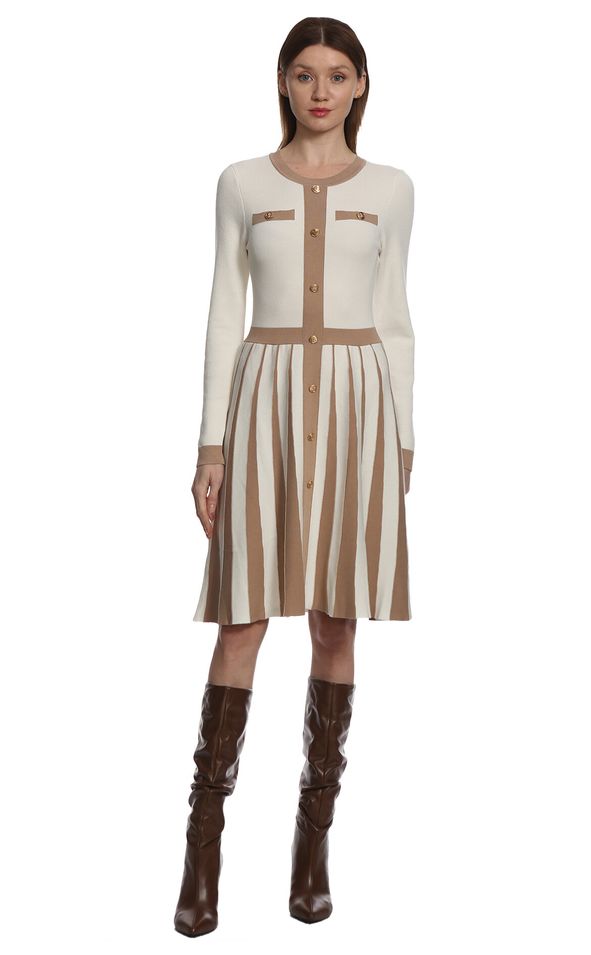 Derhy Rene-Derhy Bej Elbise