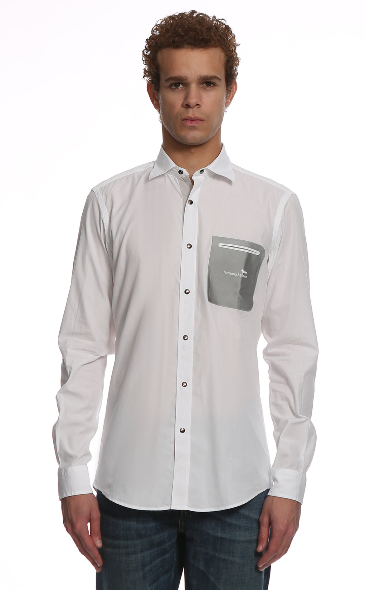 Harmont & Blaine-Harmont & Blaine Beyaz Gömlek