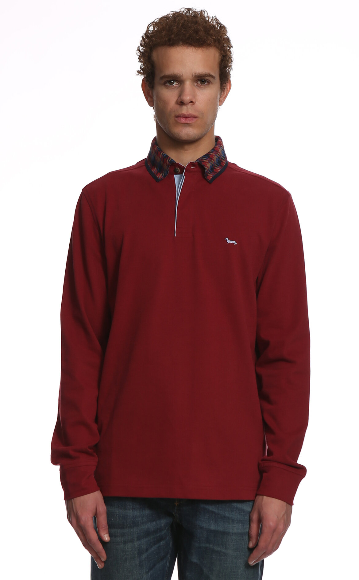 Harmont & Blaine-Harmont & Blaine Bordo Polo T-Shirt