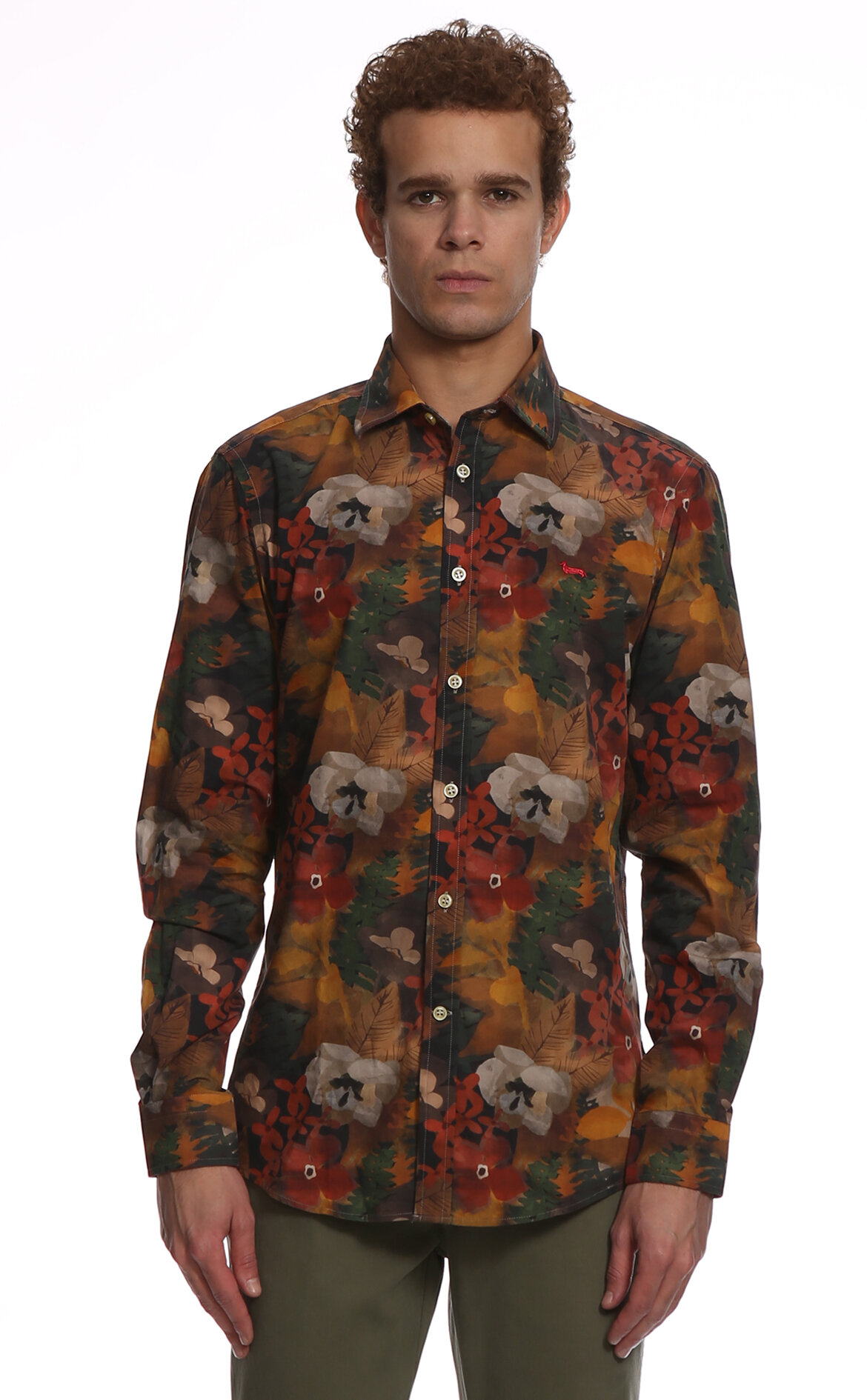 Harmont & Blaine-Harmont & Blaine Renkli Gömlek