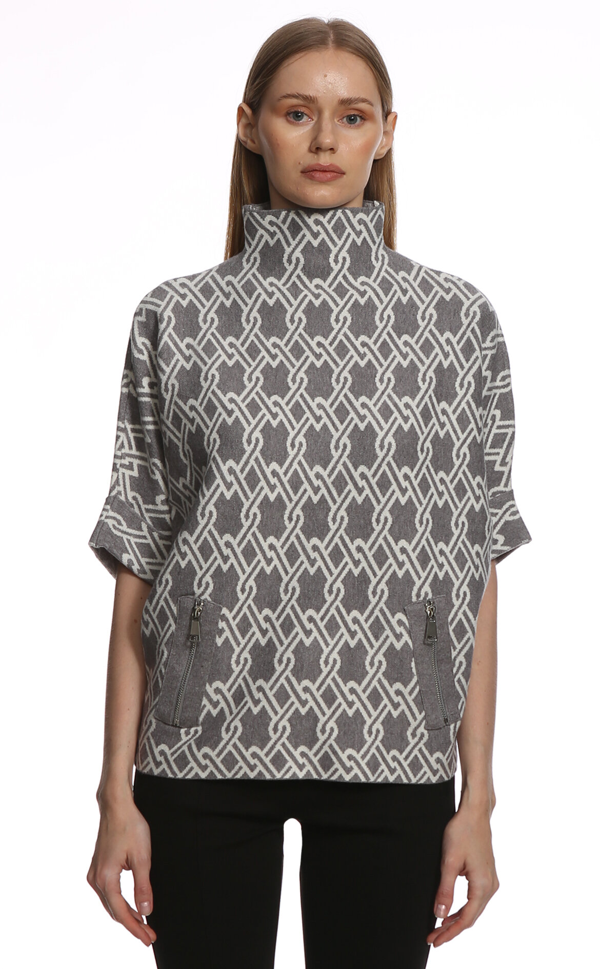 Christina Paris-Christina Paris Gri Kazak