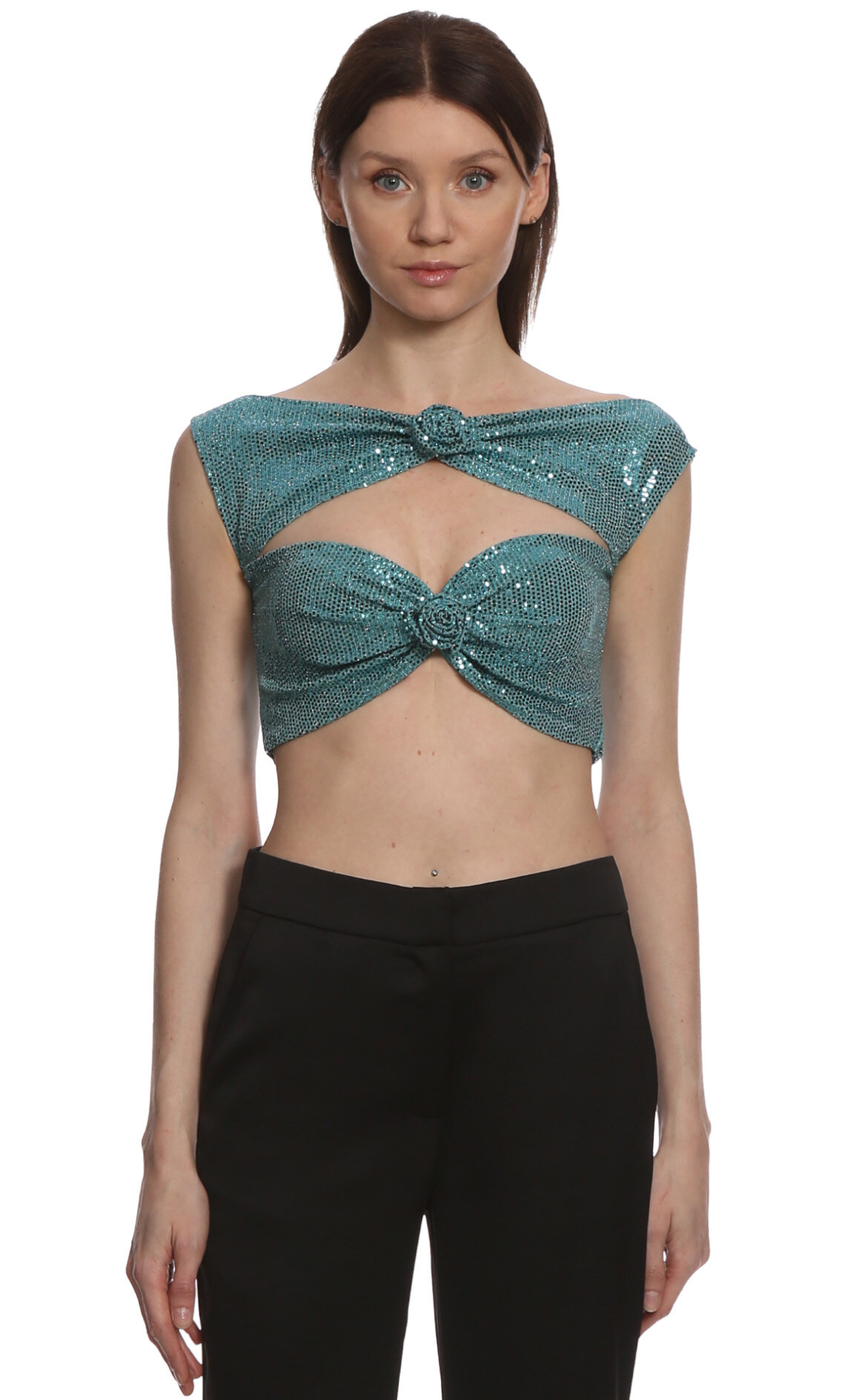 Happy Roseberry-Happy Roseberry Turkuaz Bluz