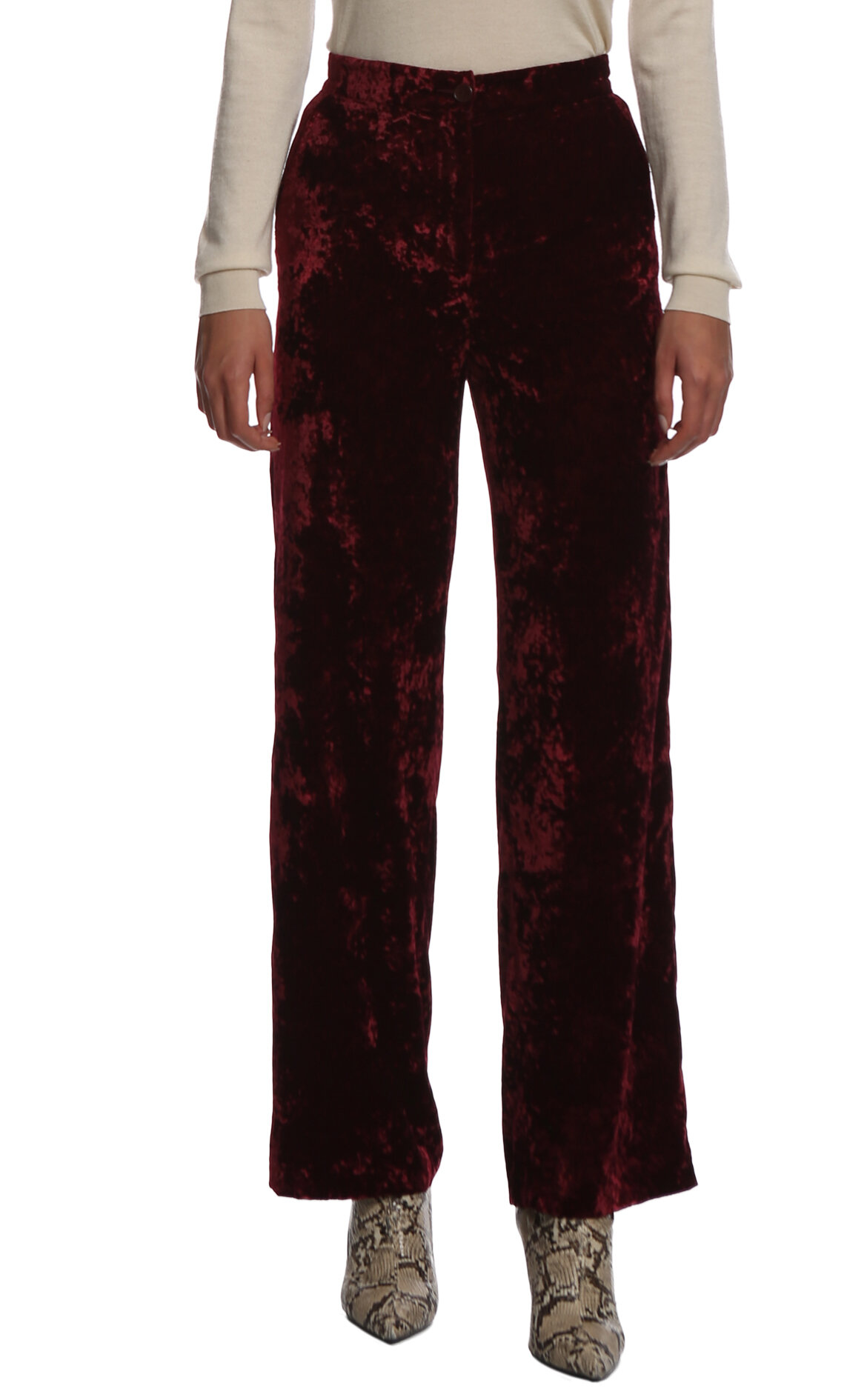 Penny Black-Penny Black Bordo Pantolon