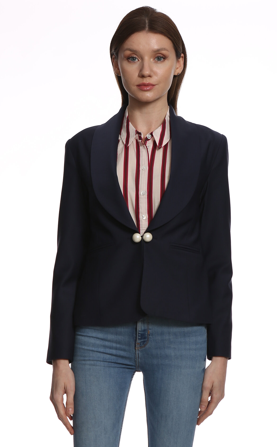 Feel The Lotus-Feel The Lotus Lacivert Ceket