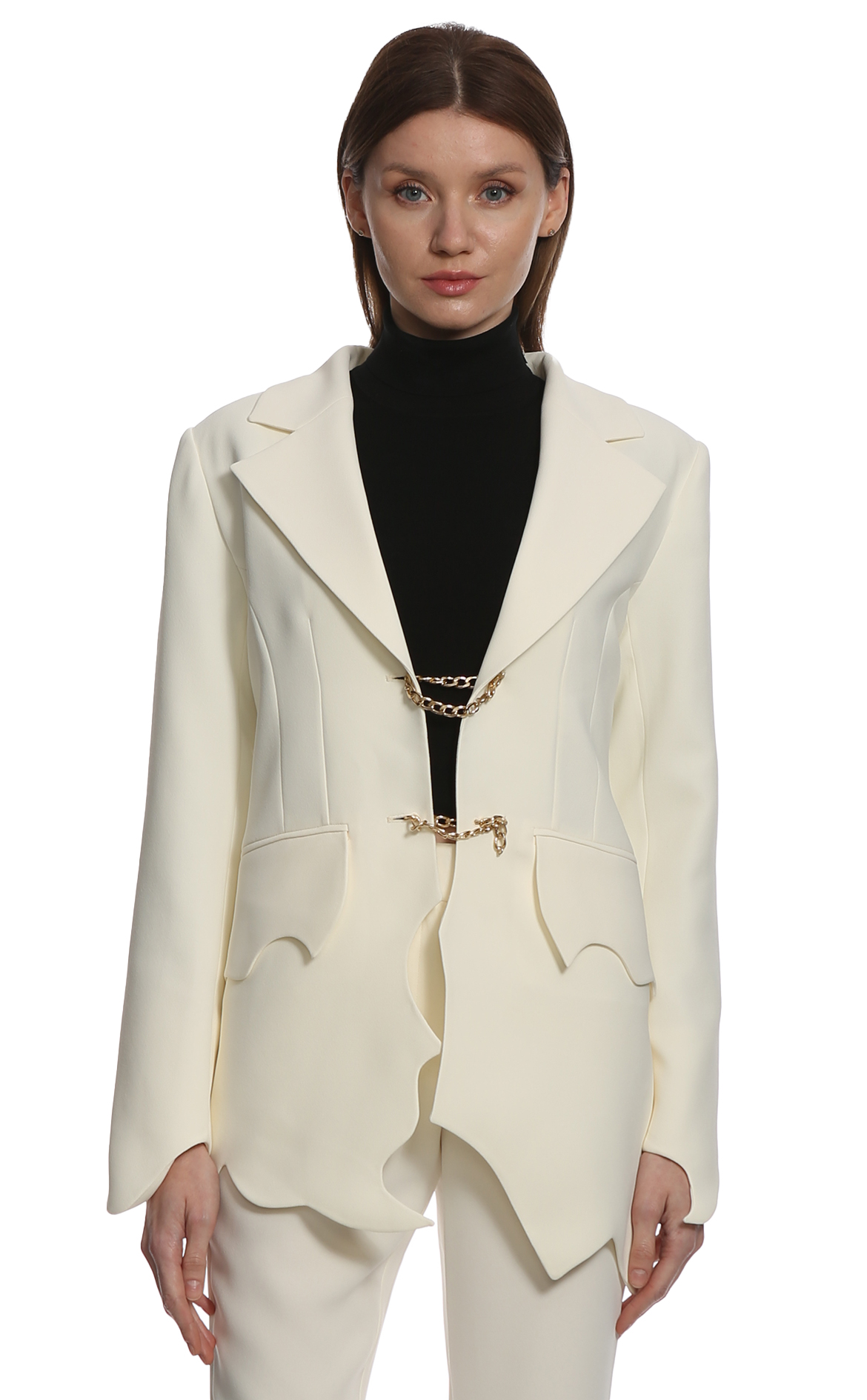 Feel The Lotus-Feel The Lotus Ekru Ceket