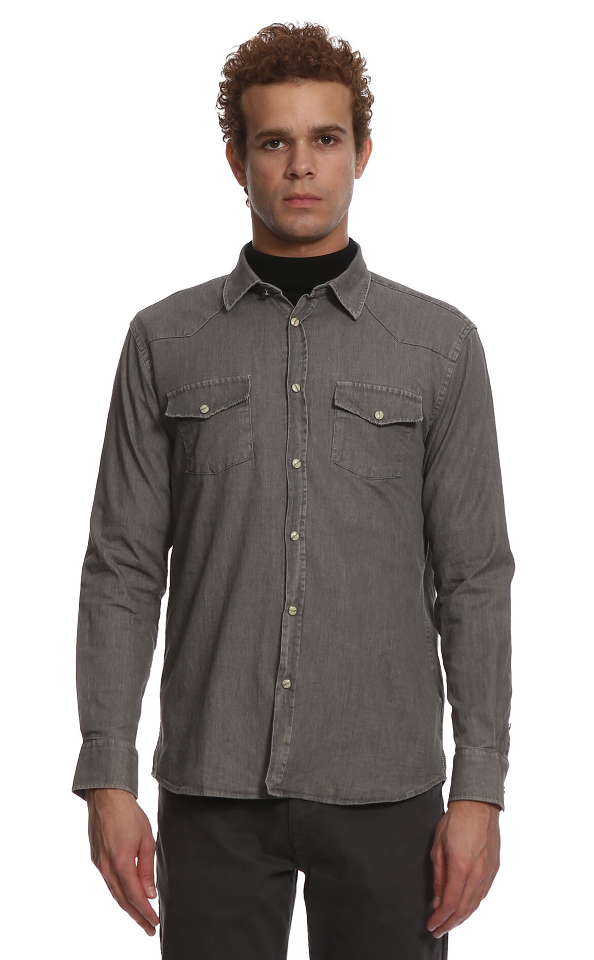 Sseinse-Sseinse Gri Gömlek