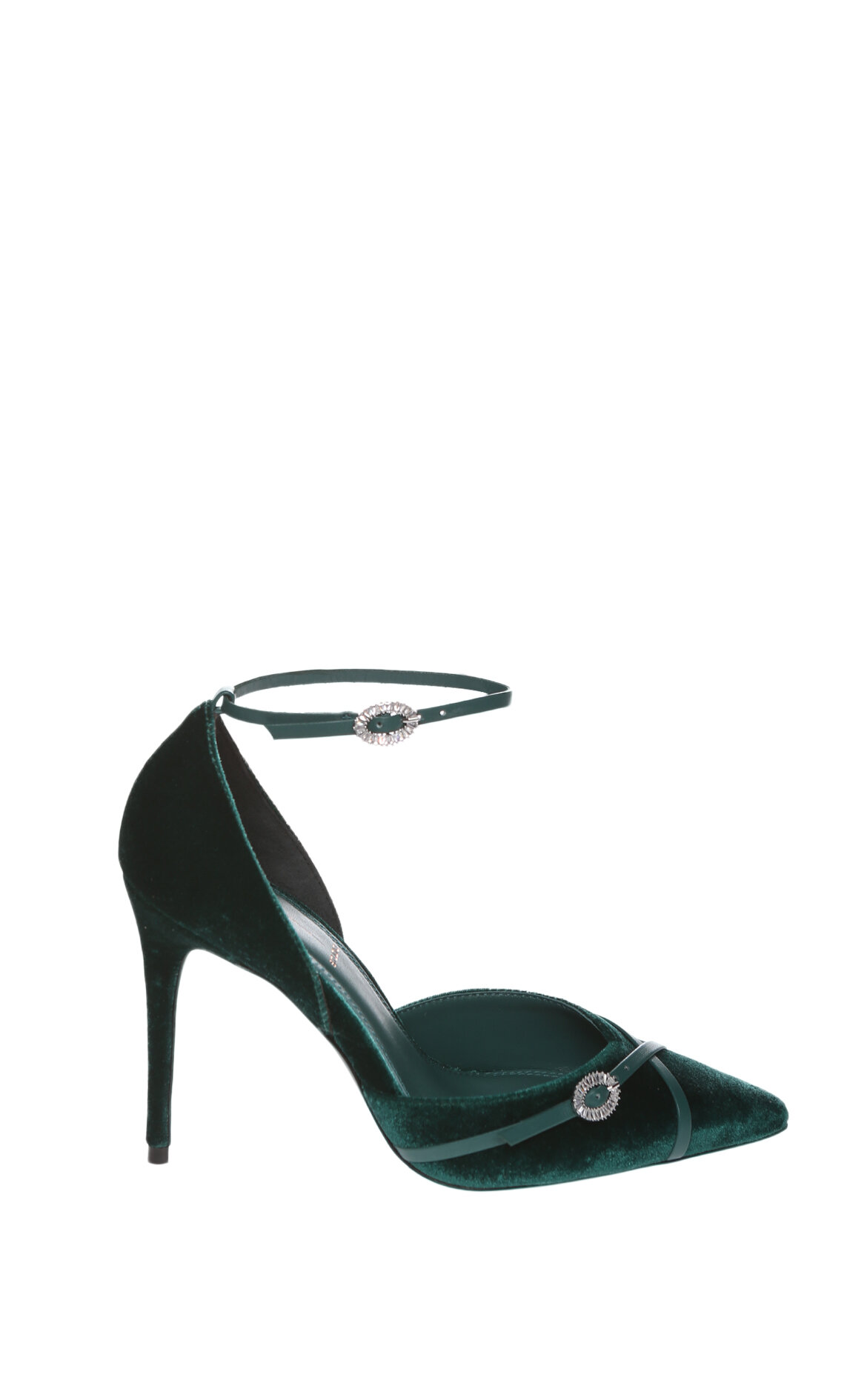 Black Suede-Black Suede Yeşil Topuklu Çizme