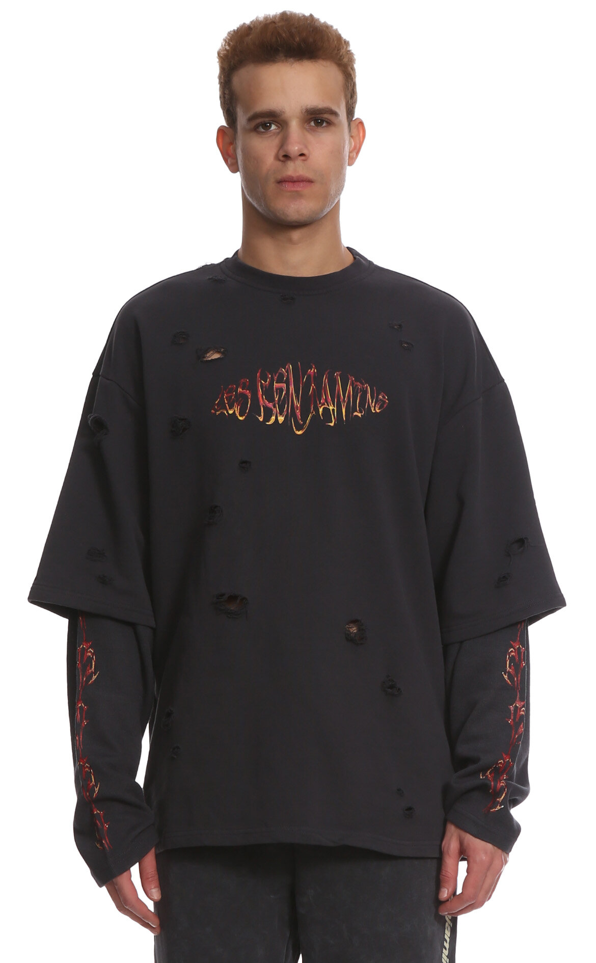 Les Benjamins-Les Benjamıns Gece Mavisi Sweatshırt