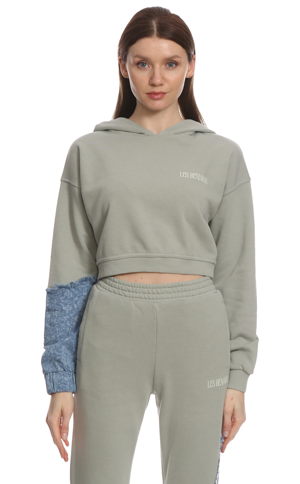 Les Benjamins-Les Benjamıns Mint Yeşili Hoodie