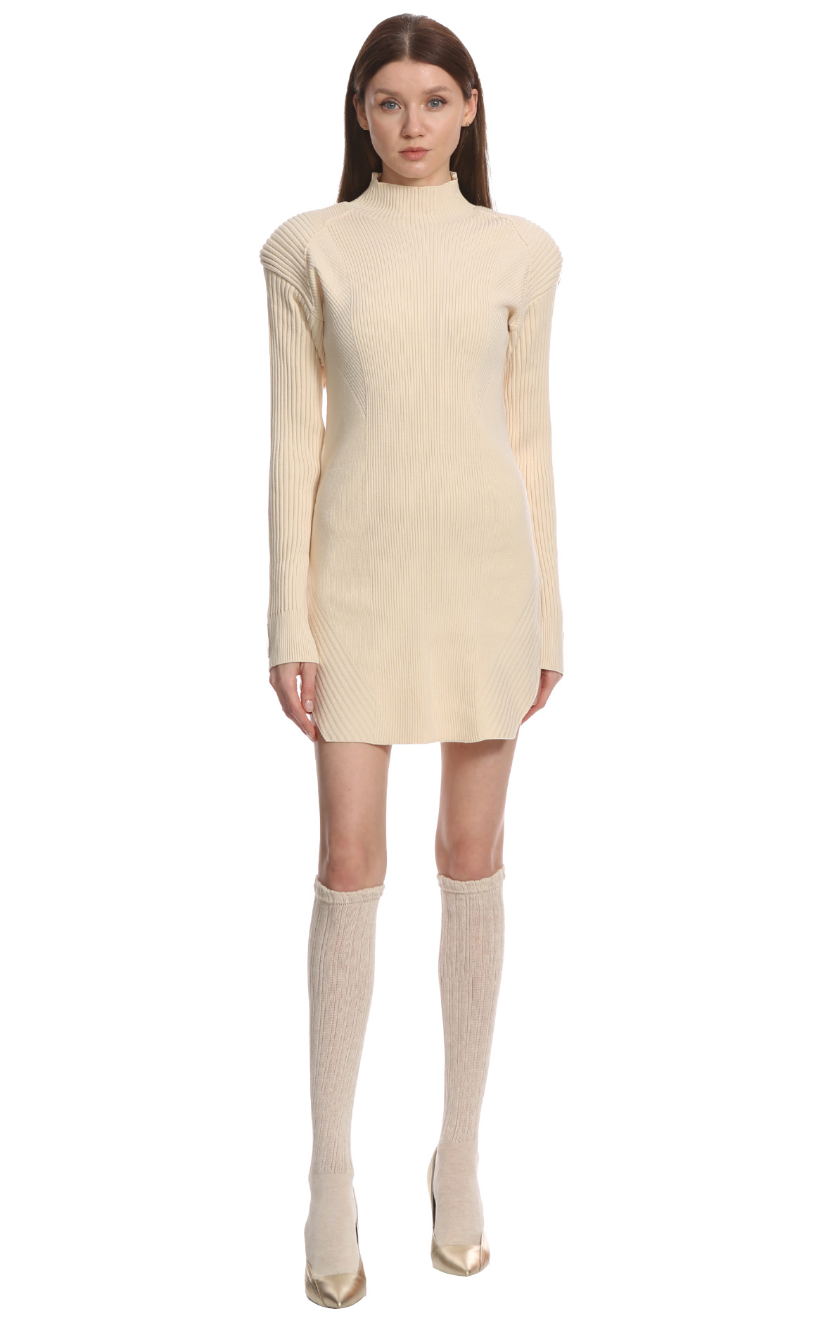 KNTLGY Kadın Pudra Rengi Elbise KNTKNTLGYSEN222200-BEIGE - Brandroom