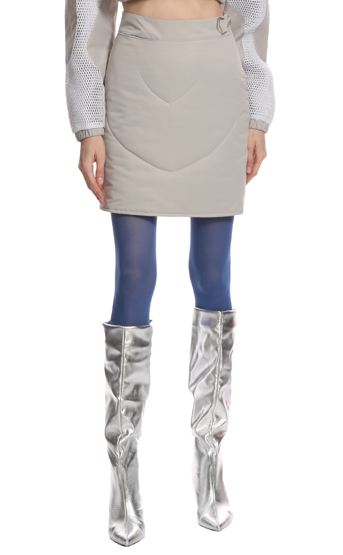 Knitology-KNTLGY Space Tech Puffer Skirt