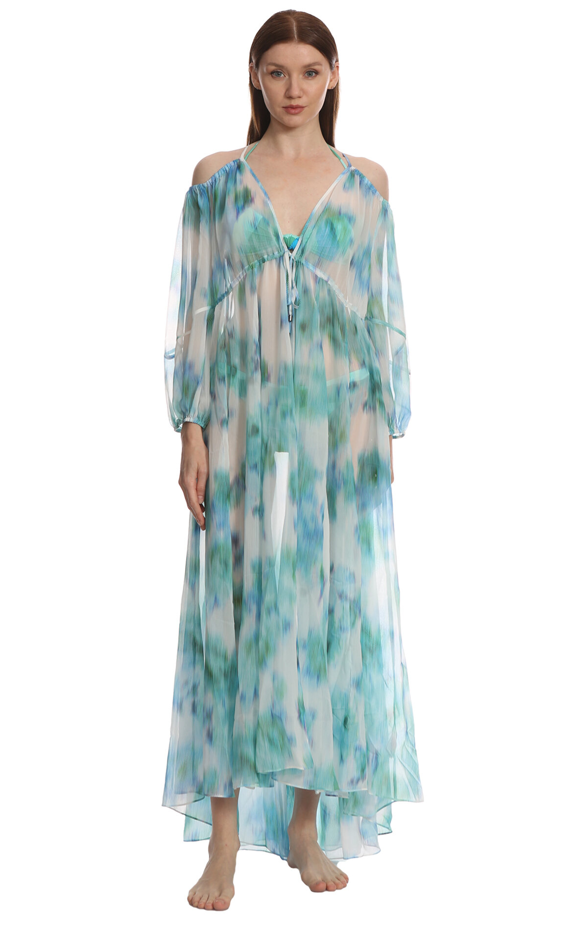Ted Baker Kadın Mavi Plaj Elbisesi TEDWMC-MERIANNIVOR-IVORY
