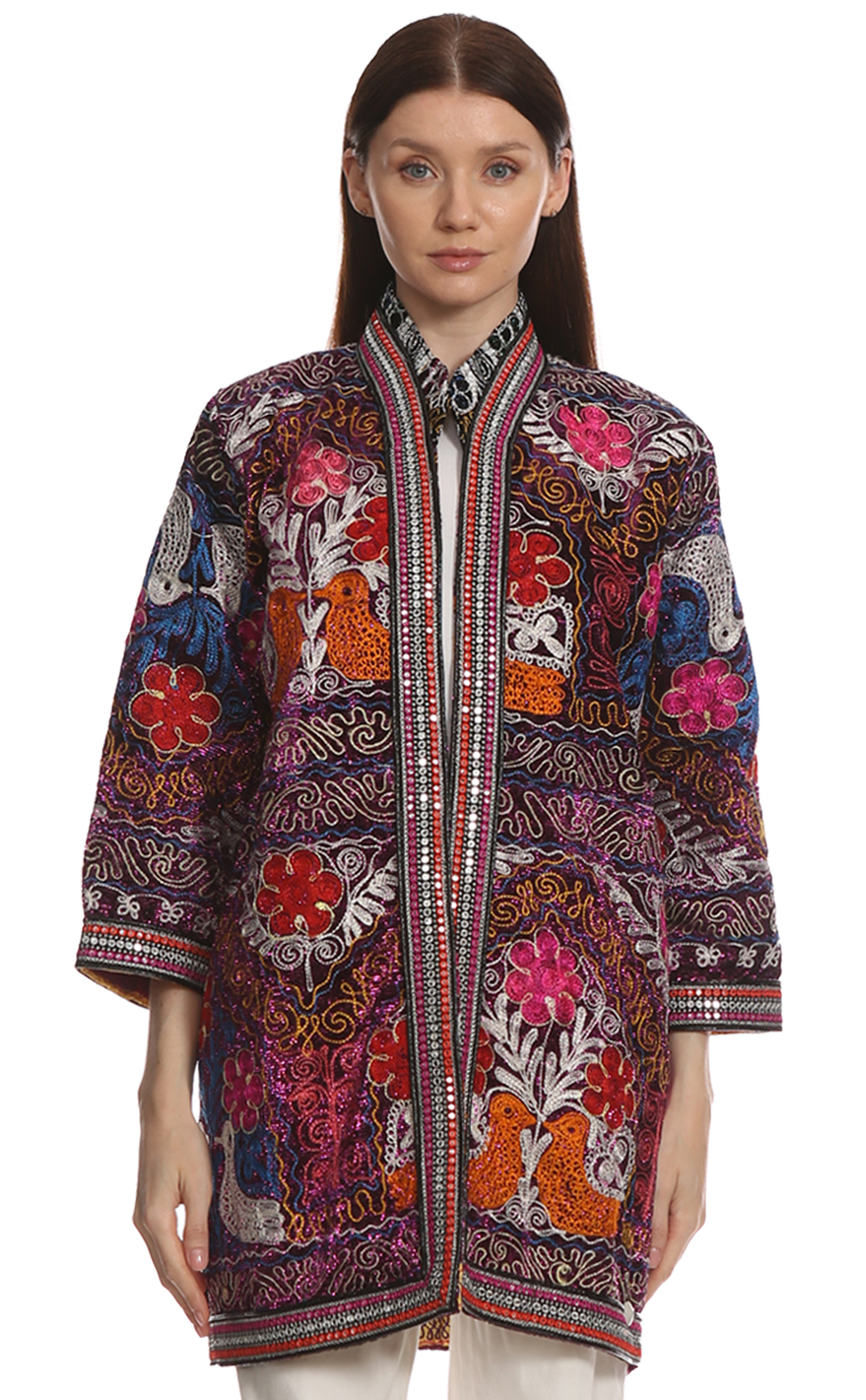 Haral Design Kadın Renkli Kaftan HRLKAF2024000408REN-RENKLI