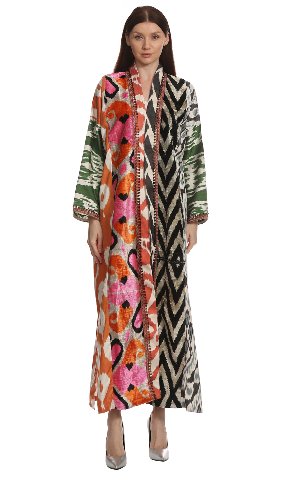 Haral Design Kadın Renkli Kaftan HRLKAF2024000371REN-RENKLI