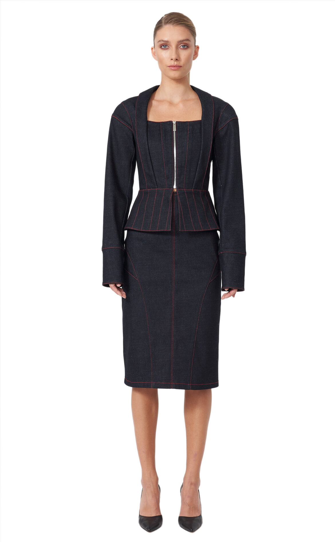Jendue Kadın Lacivert Etek JNDFW2305DEE-DEEPBLUE - Brandroom