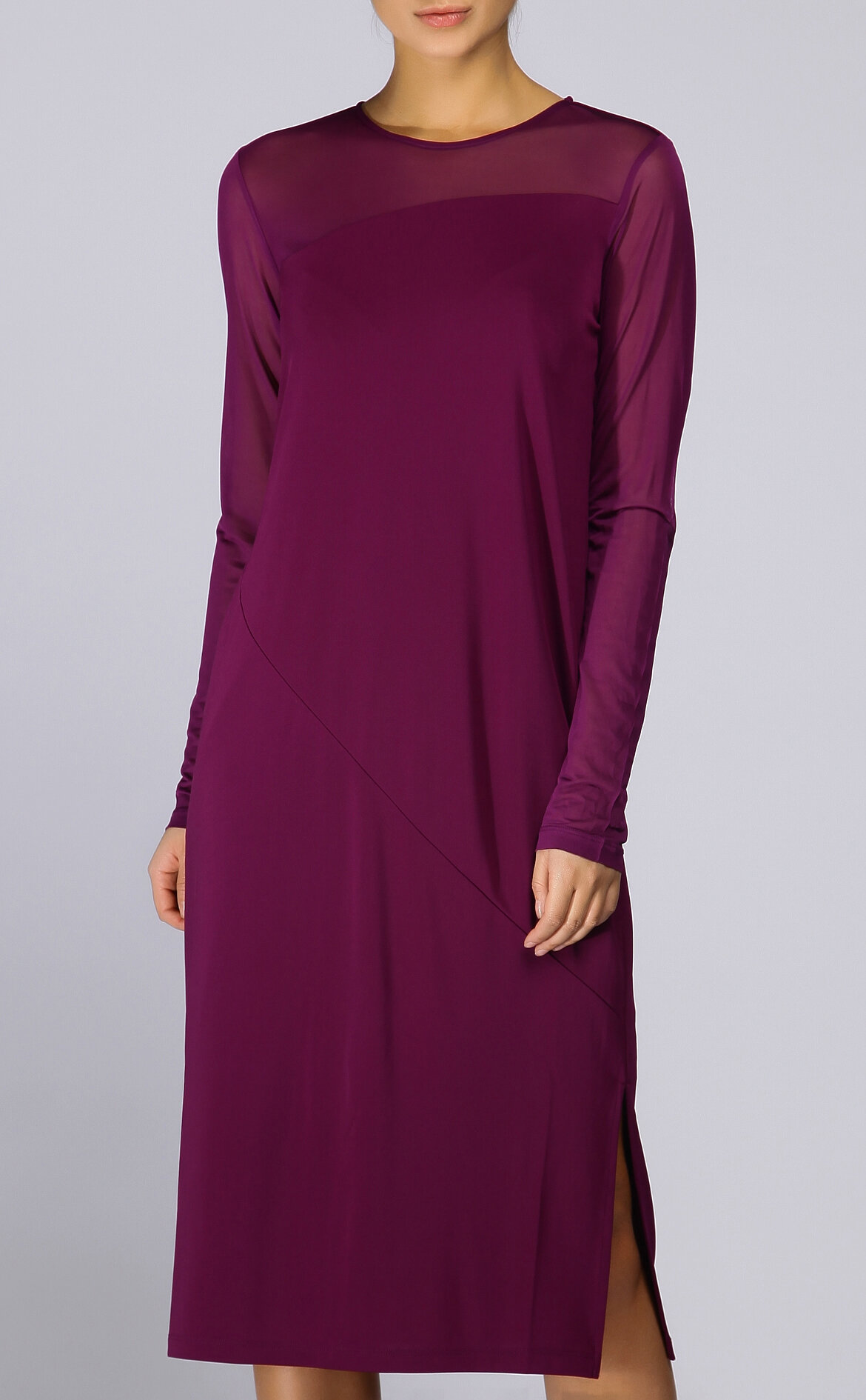 DKNY-DKNY Mor Elbise