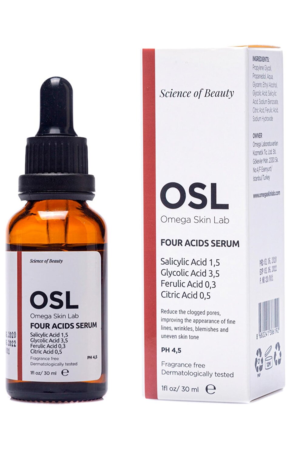 Omega Skin Lab Unisex Serum OSLOSL4562- - Brandroom