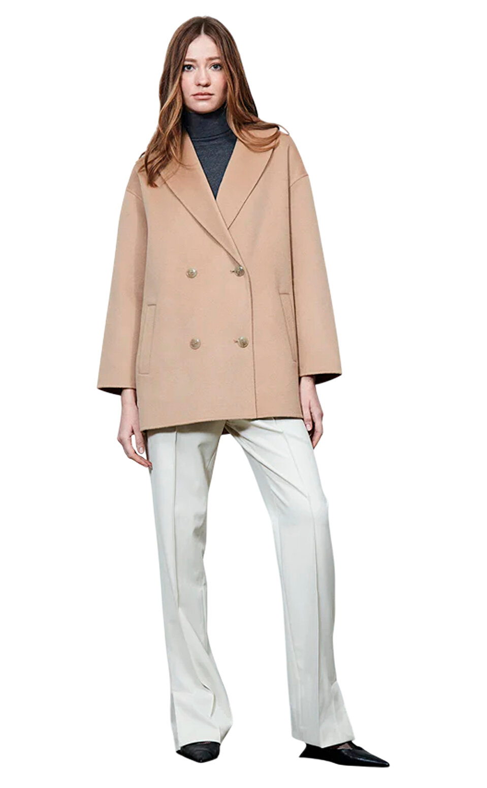 Dynamis Studio Kadın Bej Palto DYSDS90F25SND-DESERT - Brandroom